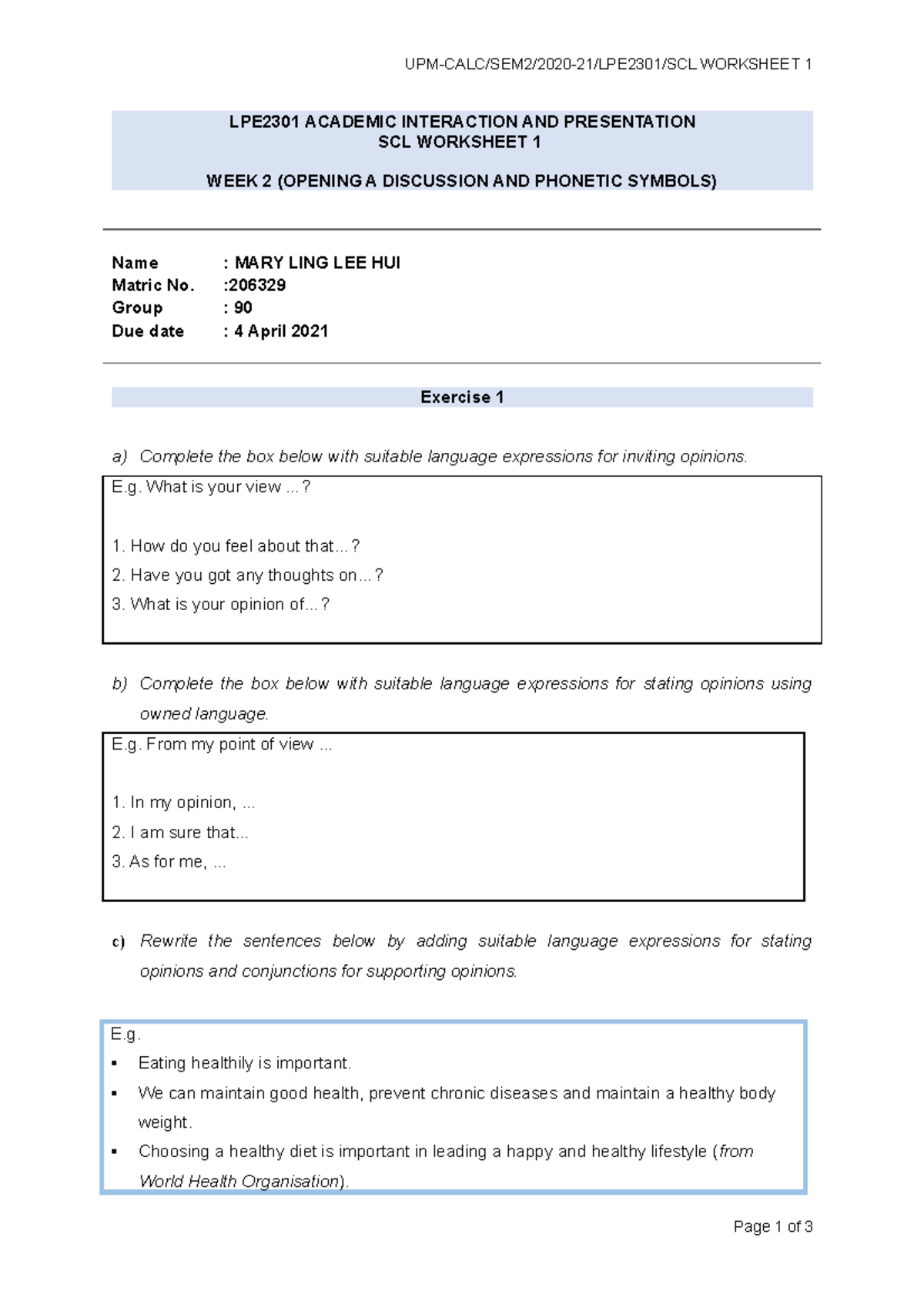 LPE2301 SCL Worksheet 1 SEM2 - UPM-CALC/SEM2/2020-21/LPE2301/SCL ...