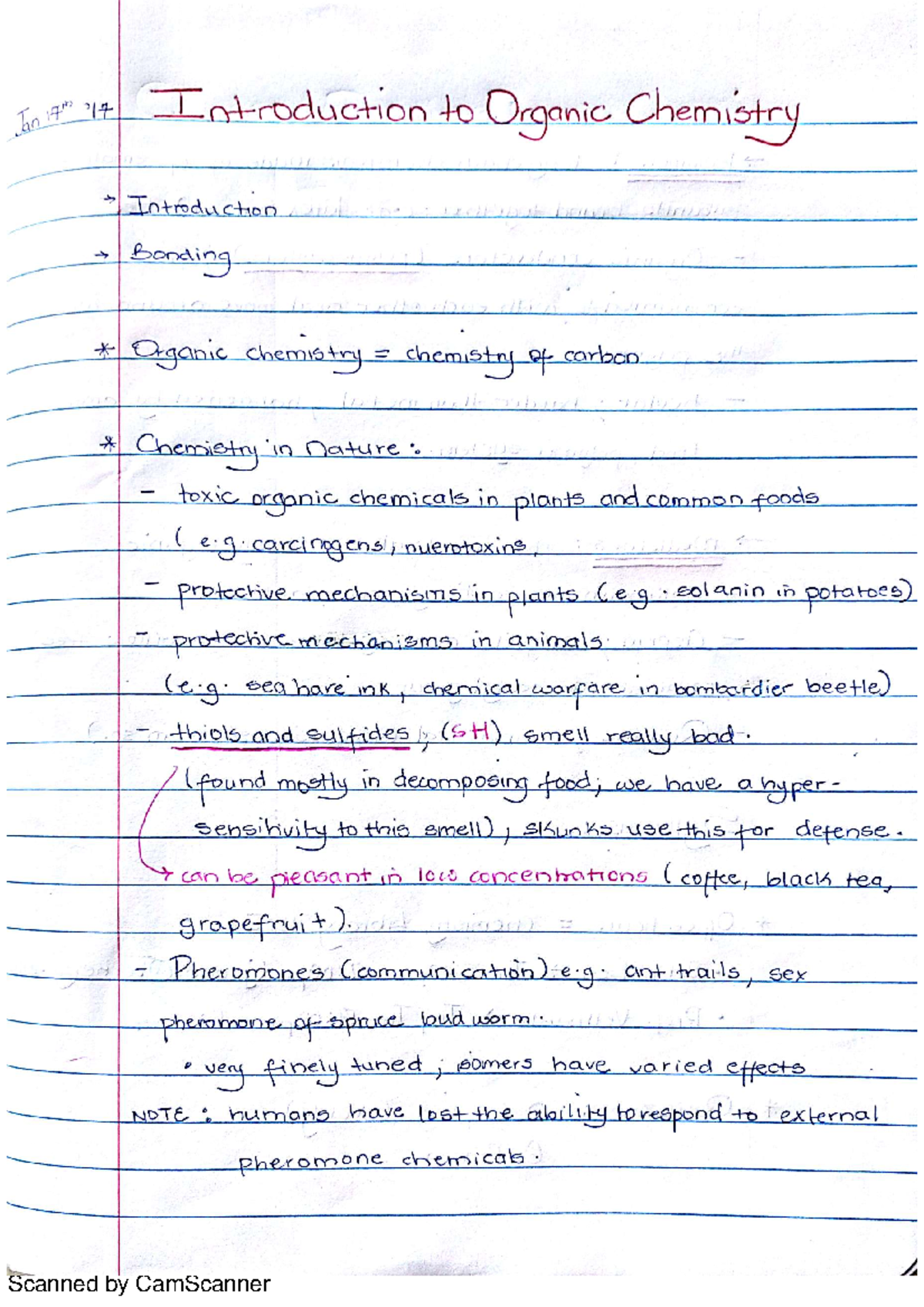 Chem 3A - Lecture notes 1-22 - CHEM 3A - Scanned by CamScanner Scanned ...