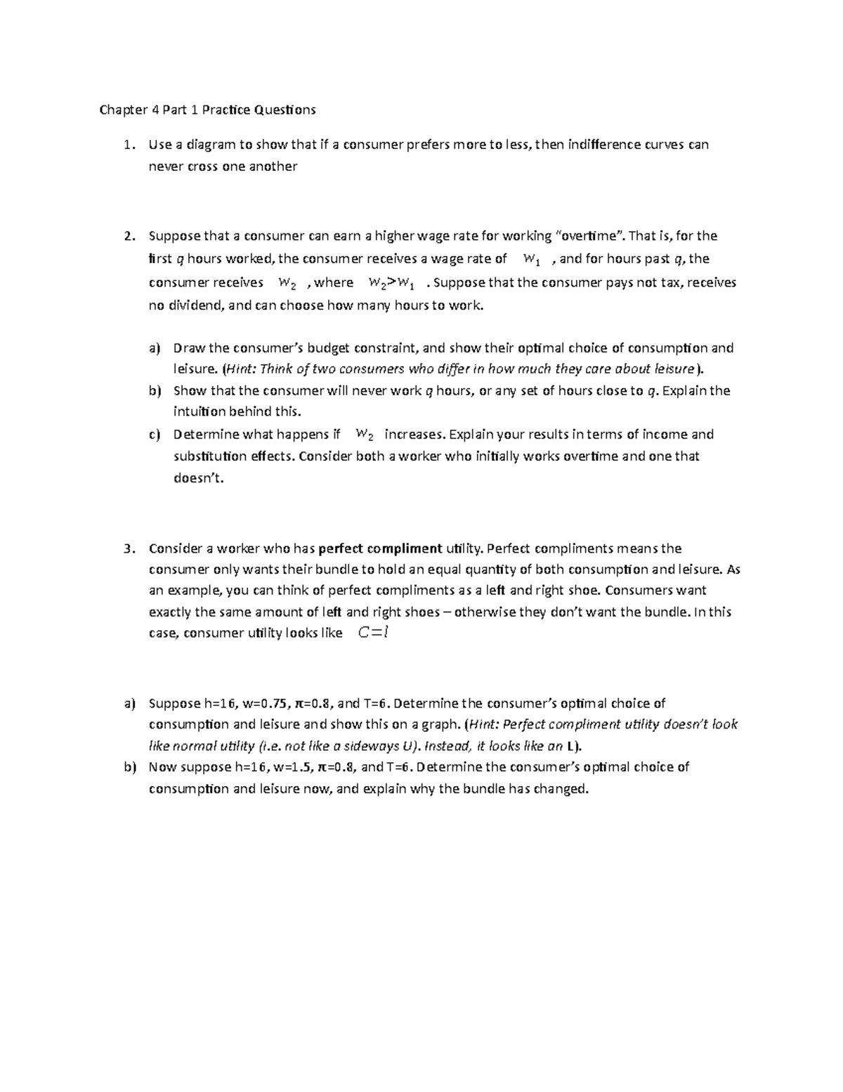 Chapter 4 Part 1 Practice Questions - Chapter 4 Part 1 Practice ...