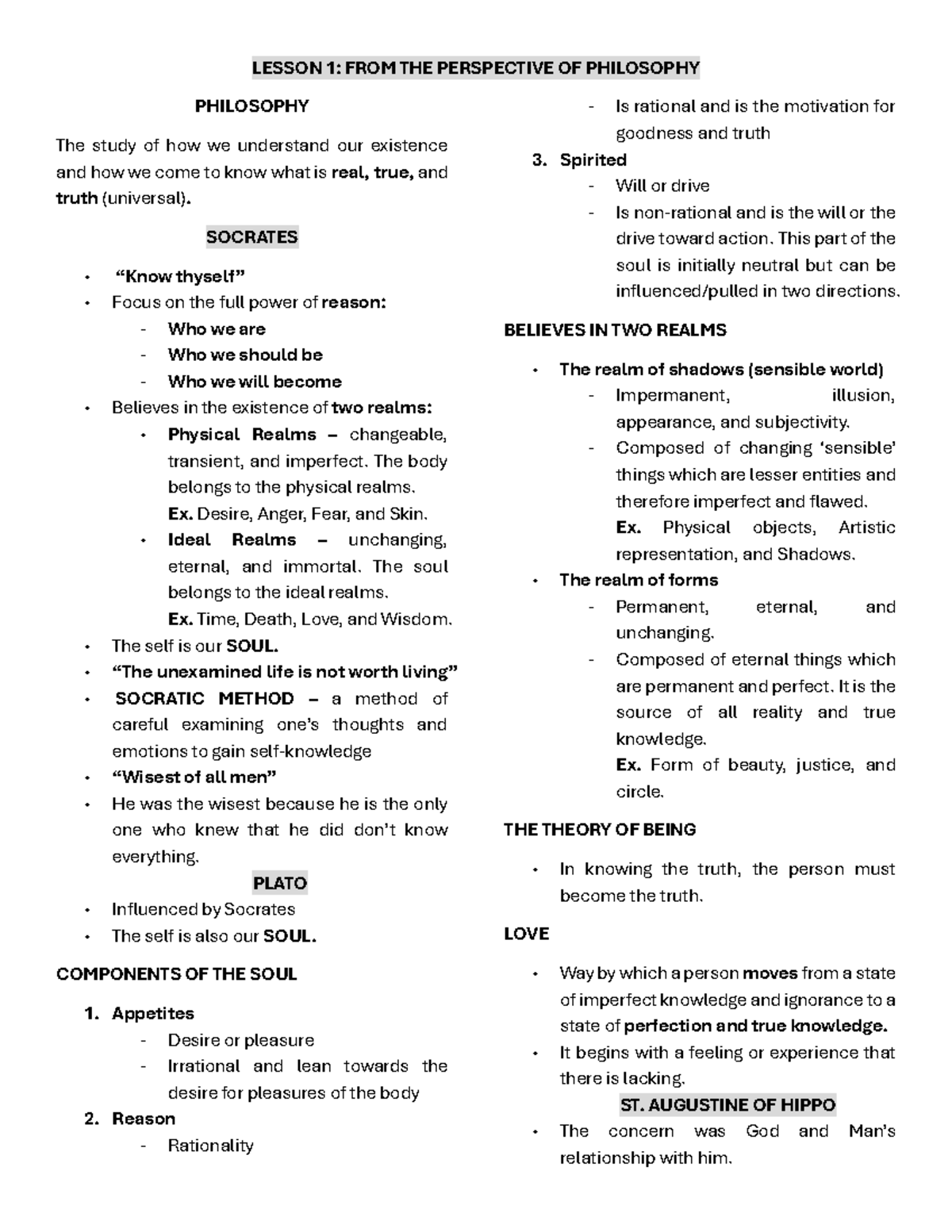Uts-reviewer - bm mh jgff kf iyg liuyuiy ihds - LESSON 1: FROM THE ...