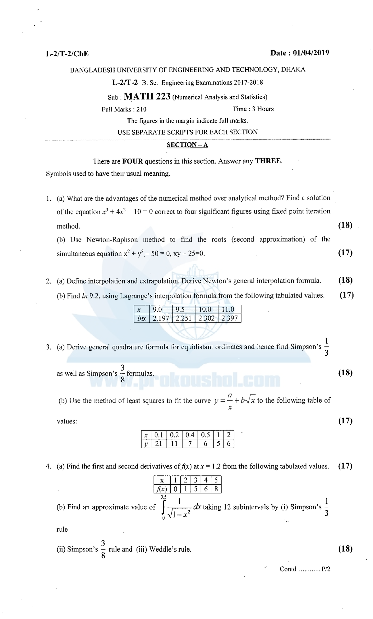 Ch E 22 MATH 223 2017-18 - Important term final questions - L-2/T -2 ...