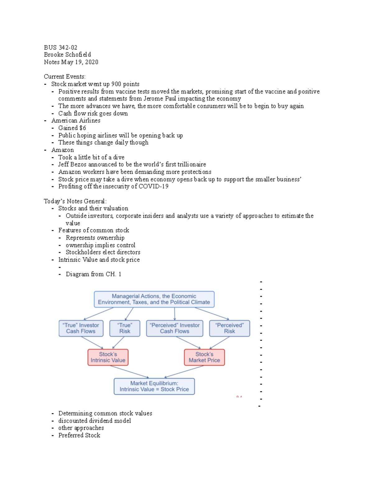 05.19.2020.Class Notes - BUS 342- Brooke Schofield Notes May 19, 2020 ...
