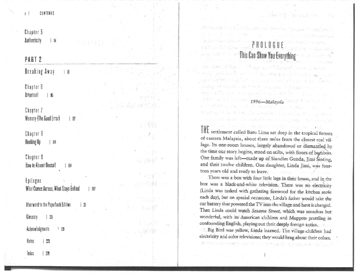 End of Absences reading - ENGL 1A - Studocu