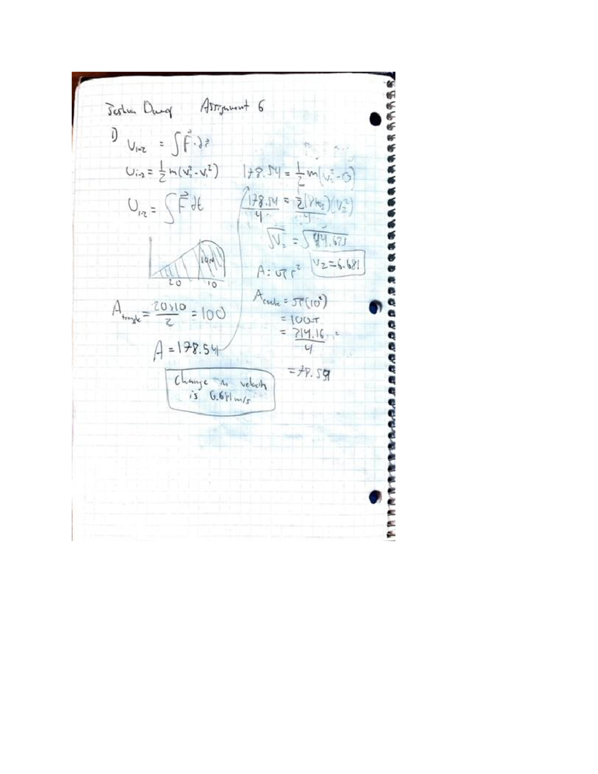 Assignment 6 - Phys 3802 - Studocu