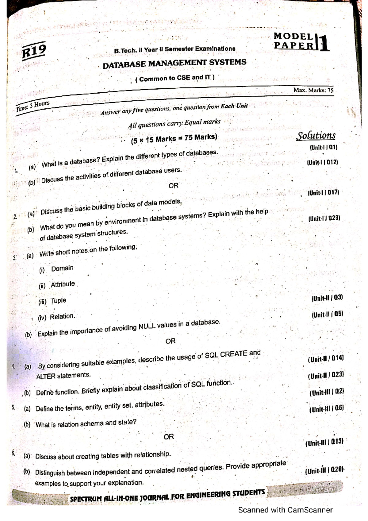 Dbms all in one 2-2 - R20 DBMS all in one - COMPUTER SCIENCE ENGINEERING - Studocu