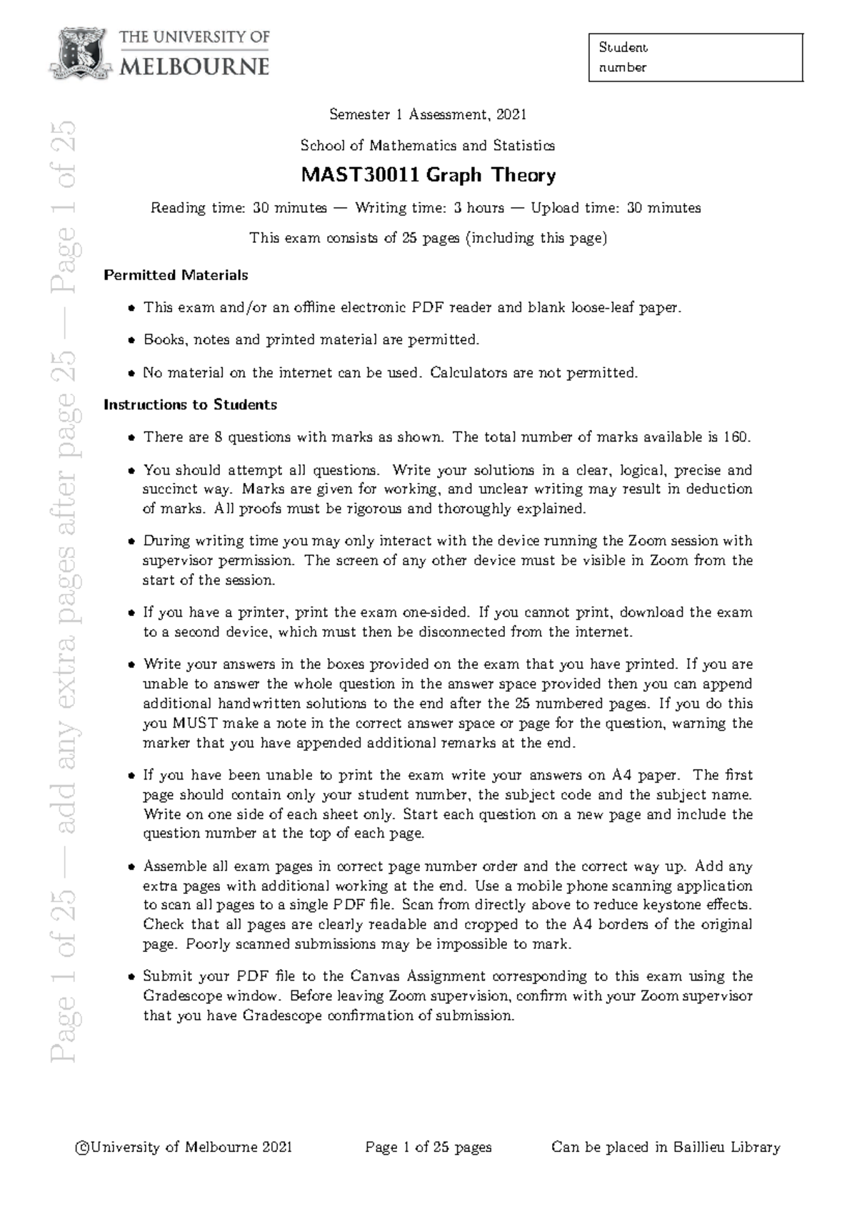 2021 SM1 - past exam papaer - Page 1 of 25 — add any extra pages after ...