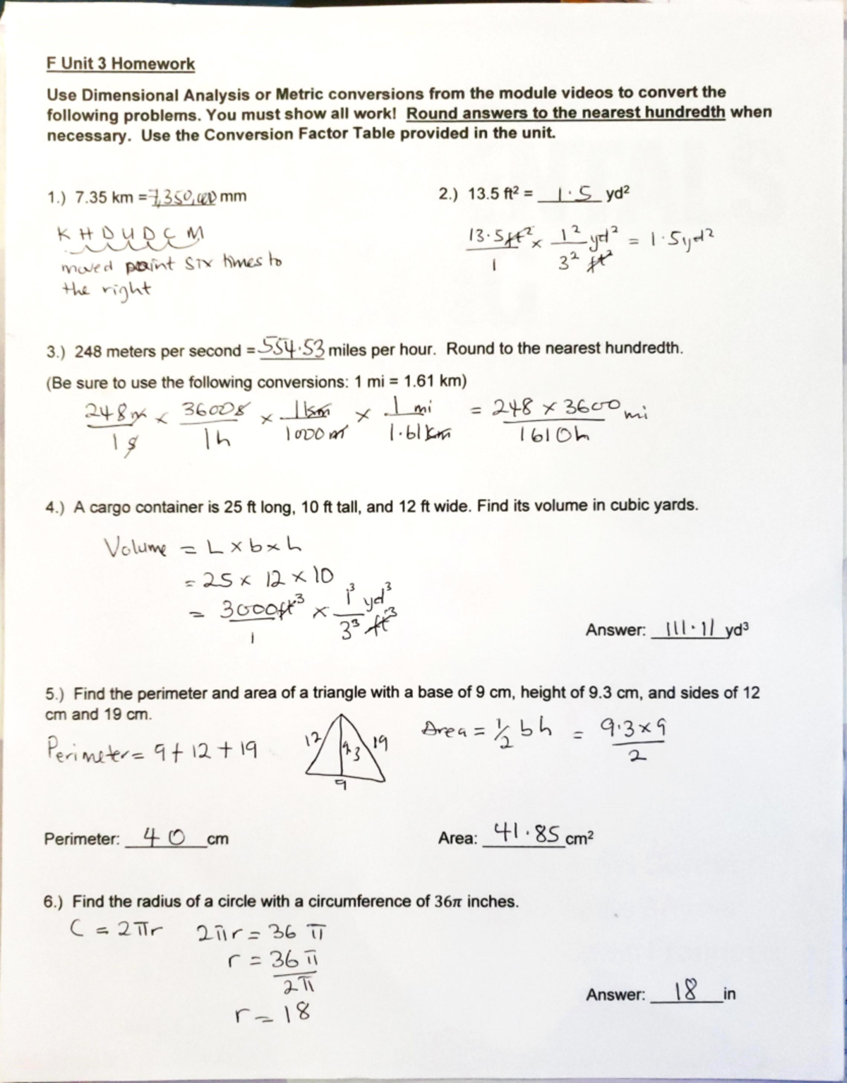 Unit 3 MAT Homework - MAT 1205 ASSIGNMENT - F Unit 3 Homework Use ...