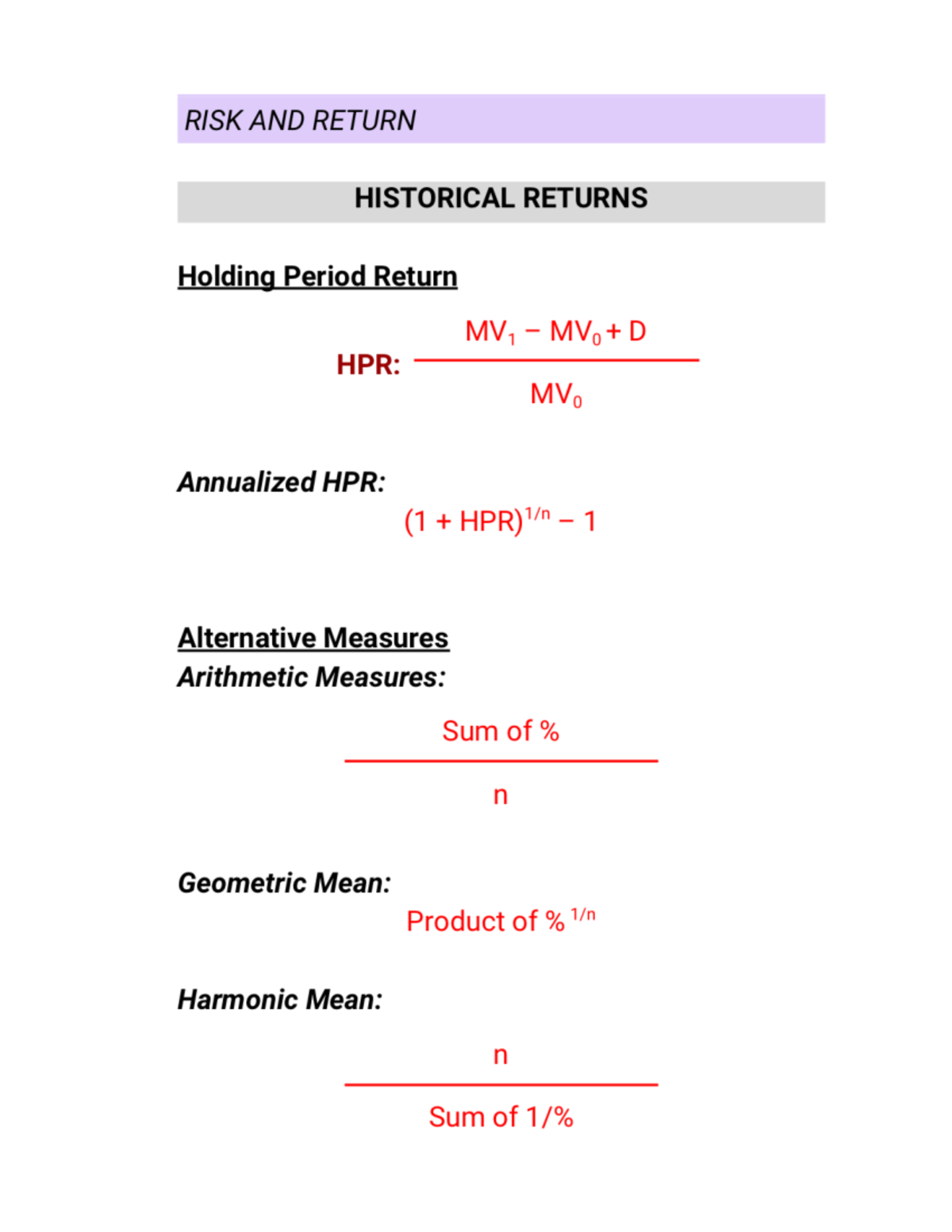 Risk and Return 2 - business administration - RISK AND RETURN ...