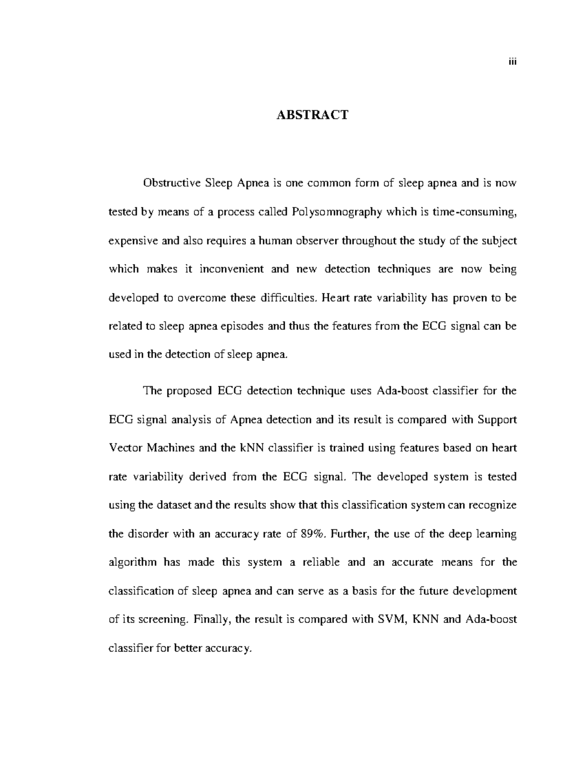 2nd - ENGINEERING BIOMEDICAL - iii ABSTRACT Obstructive Sleep Apnea is ...