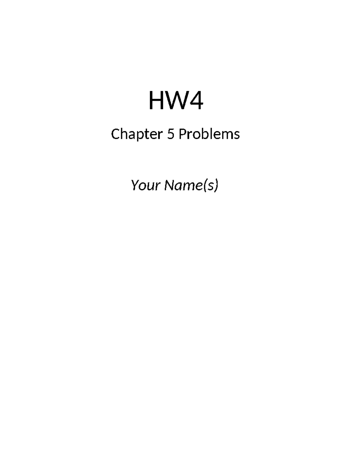 HW4 191 FA24 - Fourth homework assignment for Jeff May's COB191 course, unfinished but for - Studocu