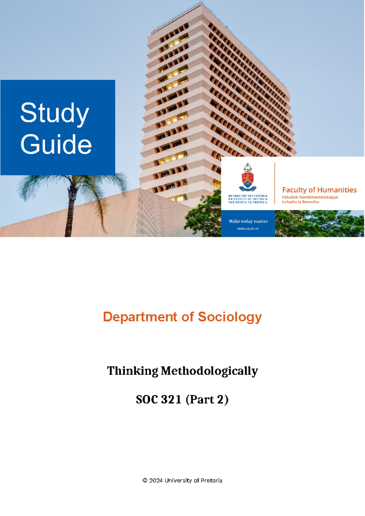 SOC 321 Study Guide (Part 2) - Department of Sociology Thinking ...