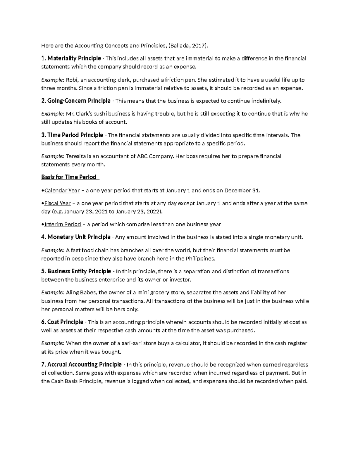 Accounting Concepts and Equations - Here are the Accounting Concepts ...
