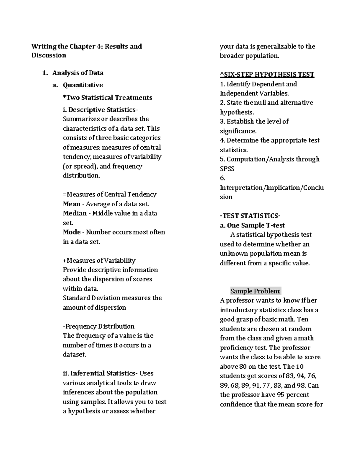 Writing the Chapter 4 PR2 - Writing the Chapter 4: Results and ...