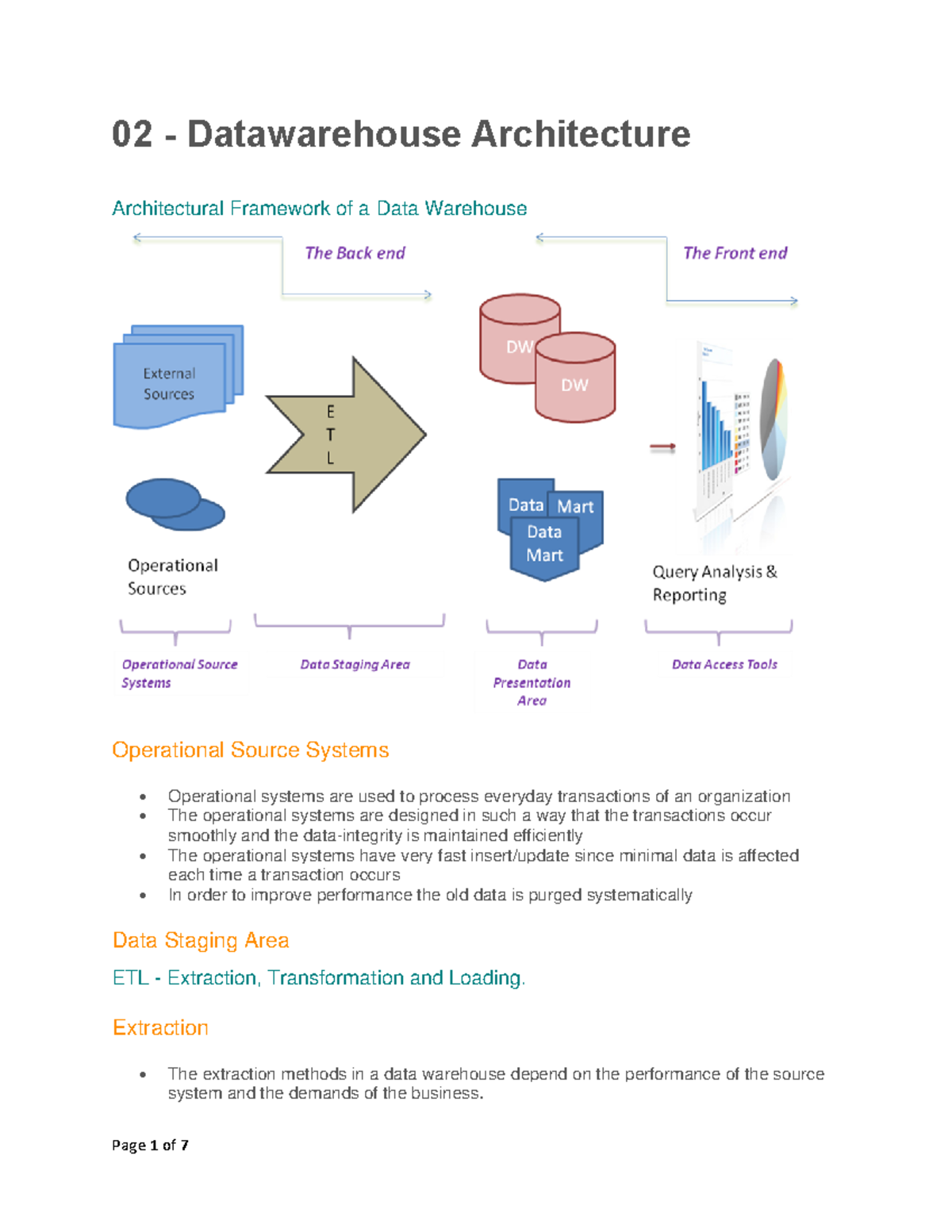 02 - Datawarehouse Architecture School of Graduate Studies - 02 ...