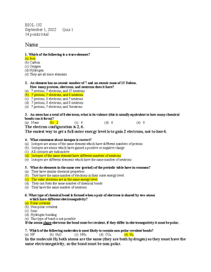 Chapter 5 - BIOL 132 - Studocu