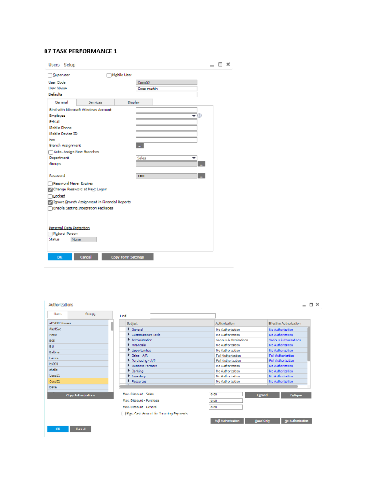 07 Task Performance 01 - Information Technology - 0 7 TASK PERFORMANCE ...