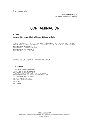 PT Tema1 - lectura - «La contaminación - Studocu