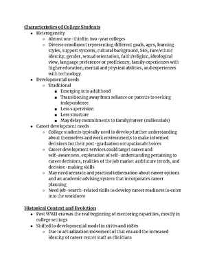 Career Counseling Ch. 5 (Career Development Theories II) - Tiedeman’s ...