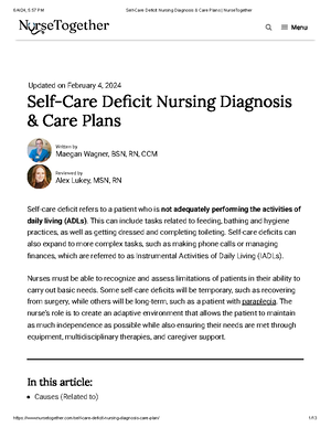 Nursing Care Plan Guide [With 500+ Examples] Nurse Together - Updated ...