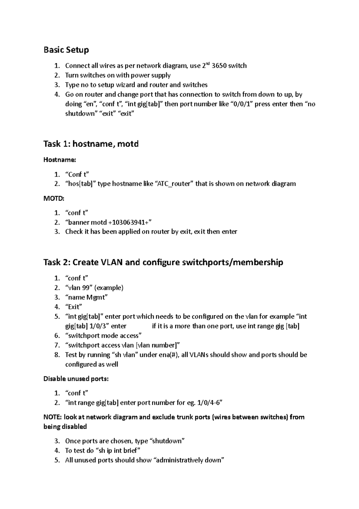 FINAL 07 May 2020, answers - Basic Setup Connect all wires as per ...