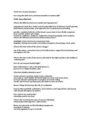 Unit #2 Study guide - Med Surg I - Study Guide Review for #2 unit – 1 ...