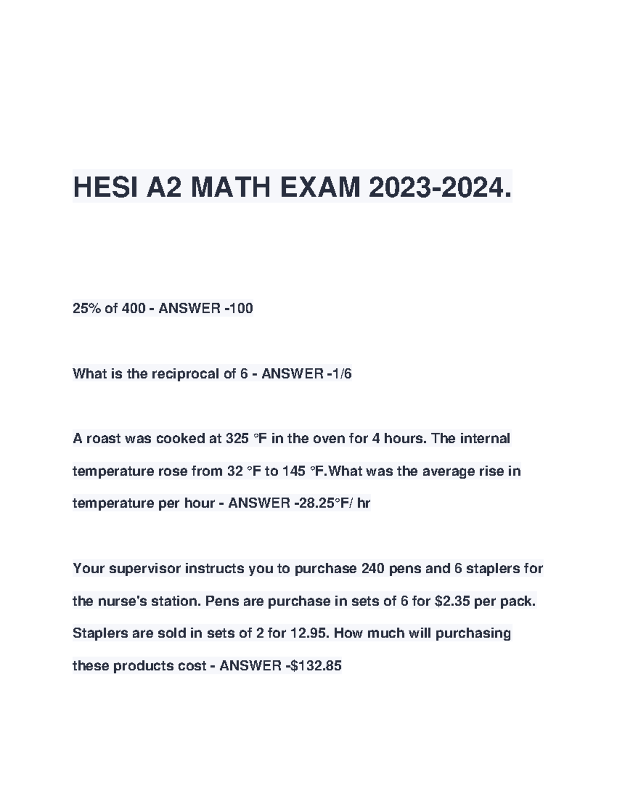 Hesi A2 Math Flashcards at Desiree Jarvis blog