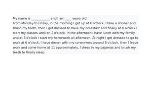 Week 1 (Ingles 3) - 2023 - Ingles lIl Week 01 - Task: Assignment - My daily routine DOCENTE ...