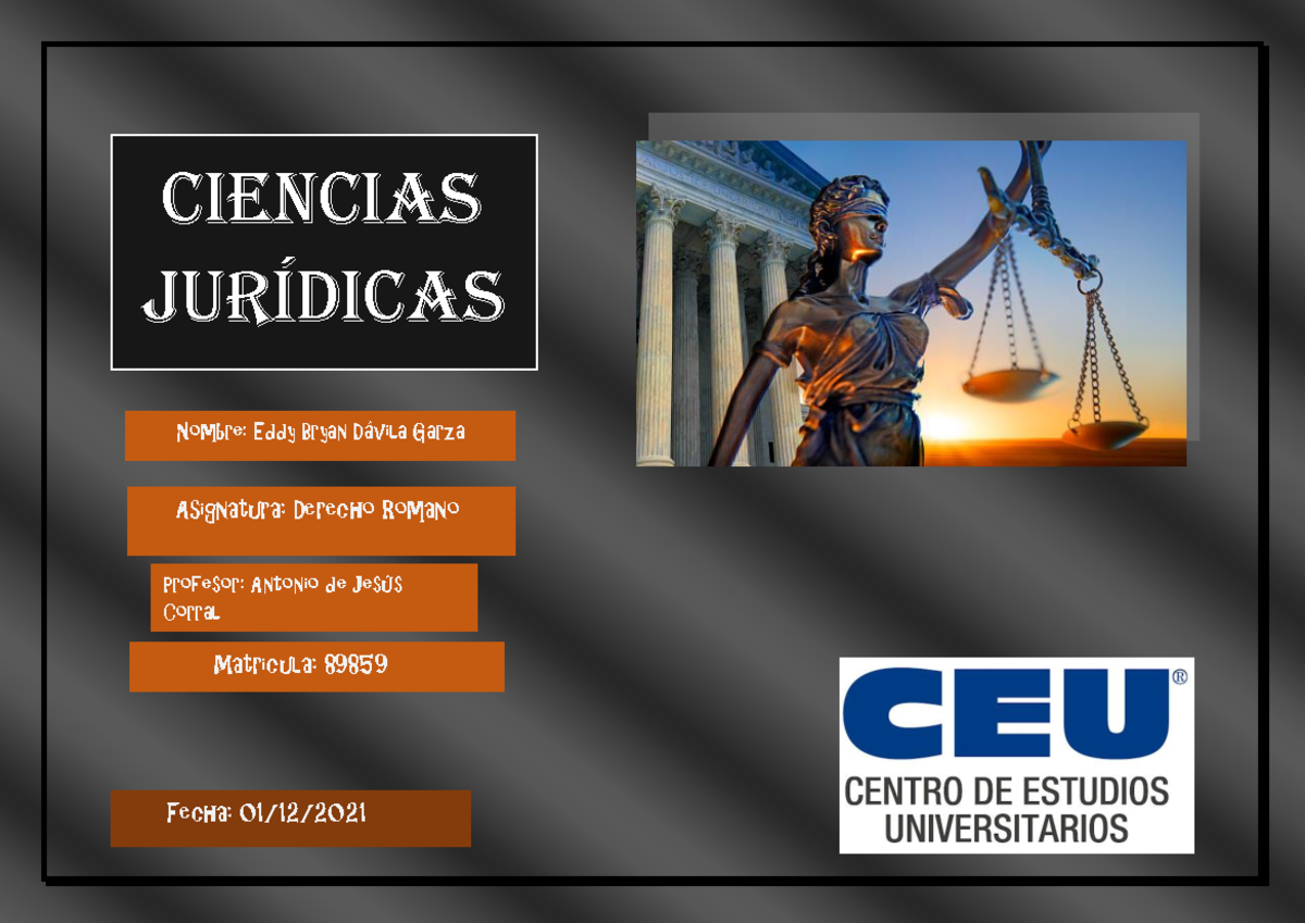 Clasificación de las cosas divini y humani juris - Ciencias jurídicas ...