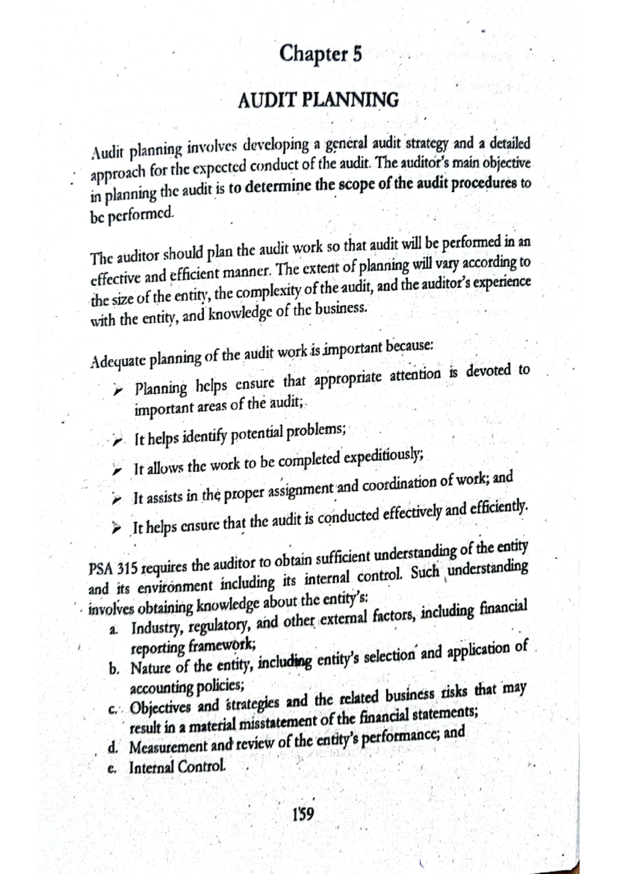AAP Chapter 5 - Auditing - Accountancy - Studocu