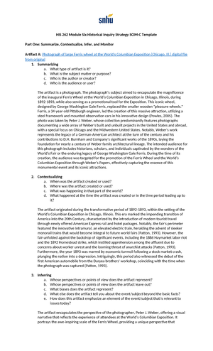 HIS262 Module 1-2 Short Paper Museum Tour - This museum is a ...