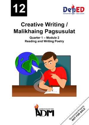 Creative Writing 12 Q2 mod1 - Creative Writing Quarter 2 – Module 1 ...