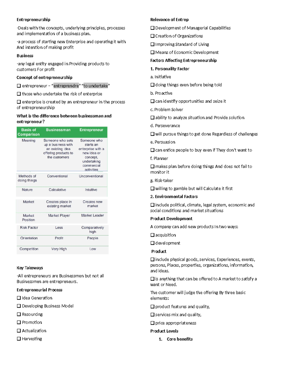 Entrep-Reviewer - helpful - Entrepreneurship -Deals with the concepts ...