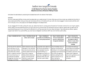 CJ-140 Module 6-1 Practice Activity - Module 6 Practice Activity Angel ...
