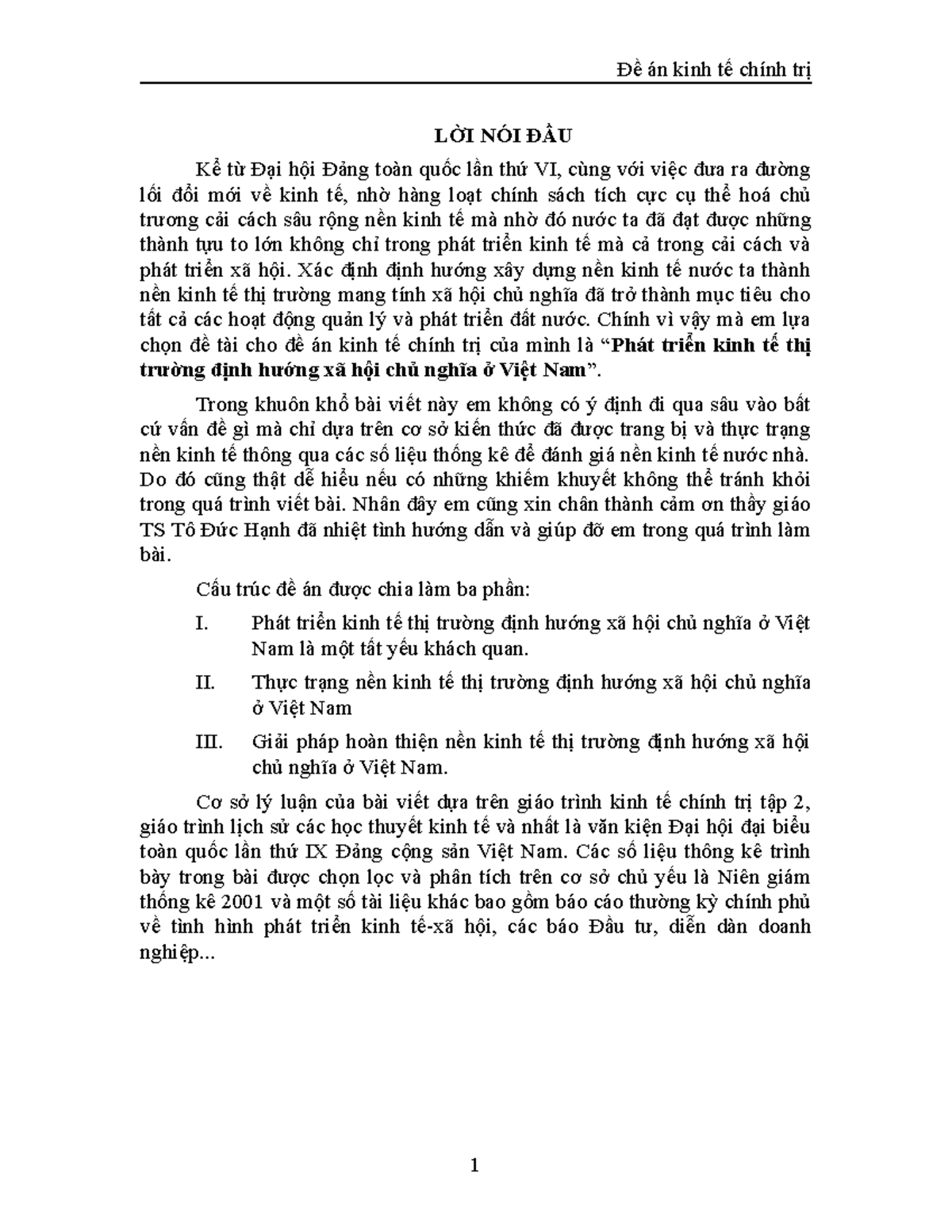 Tailieuxanh kc122 4405 - LỜI NÓI ĐẦU Kể từ Đại hội Đảng toàn quốc lần thứ VI, cùng với việc đưa ...