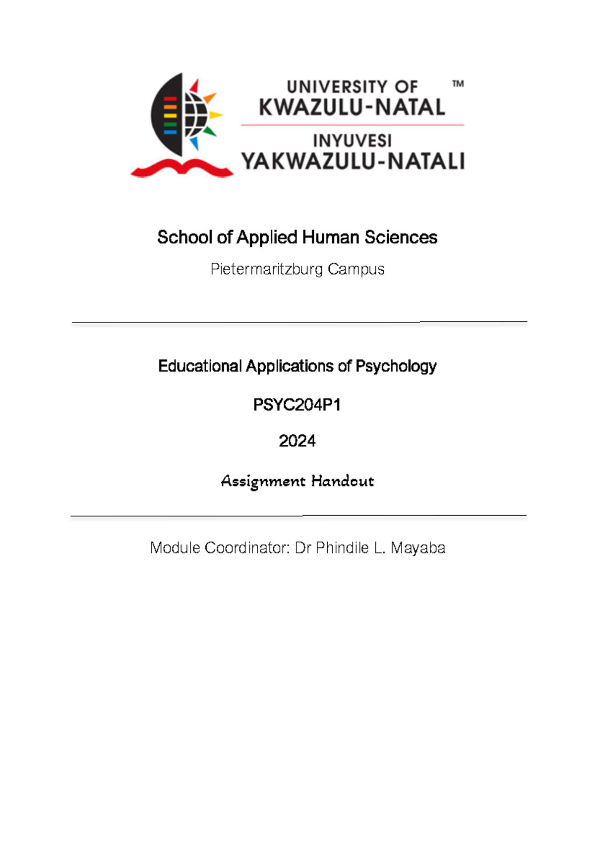 PSYC 204 assignment instructions, 2024 a27583928918 ...