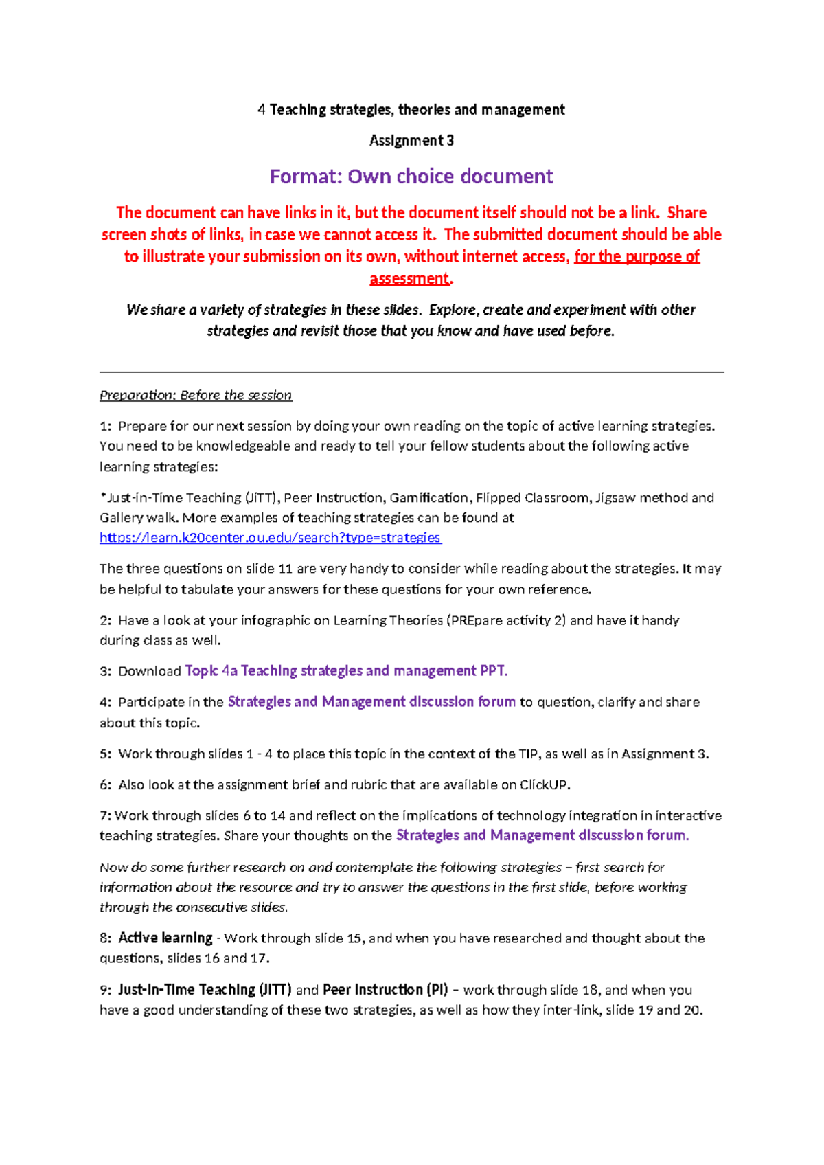 Topic 4a Strategies, Theories and Management Activity Guide - 4 ...