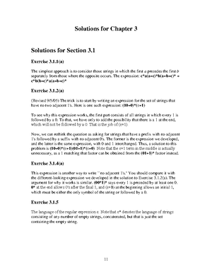 Introduction to Automata Theory Languages and Computation Solutions - C4 - Solutions for Chapter ...