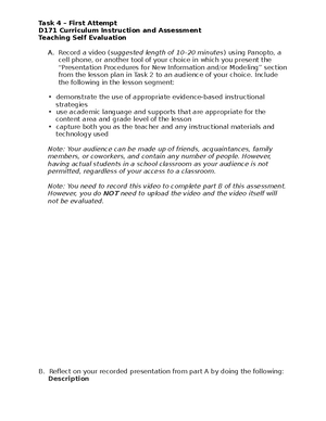 Task 2 - Task 2 for D171 - Direct Instruction Lesson Plan Template ...