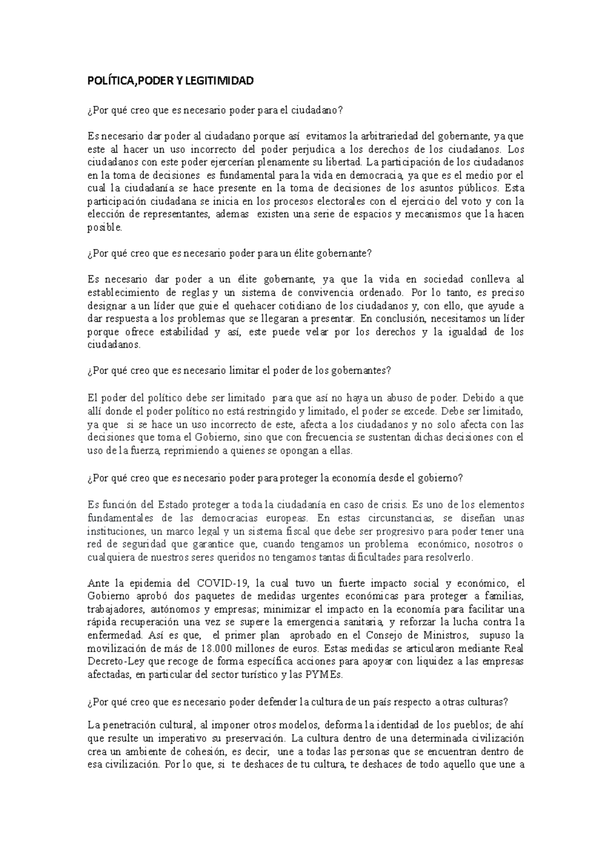 Politica, Poder Y Legitimidad( Definitivo) - POLÍTICA,PODER Y ...