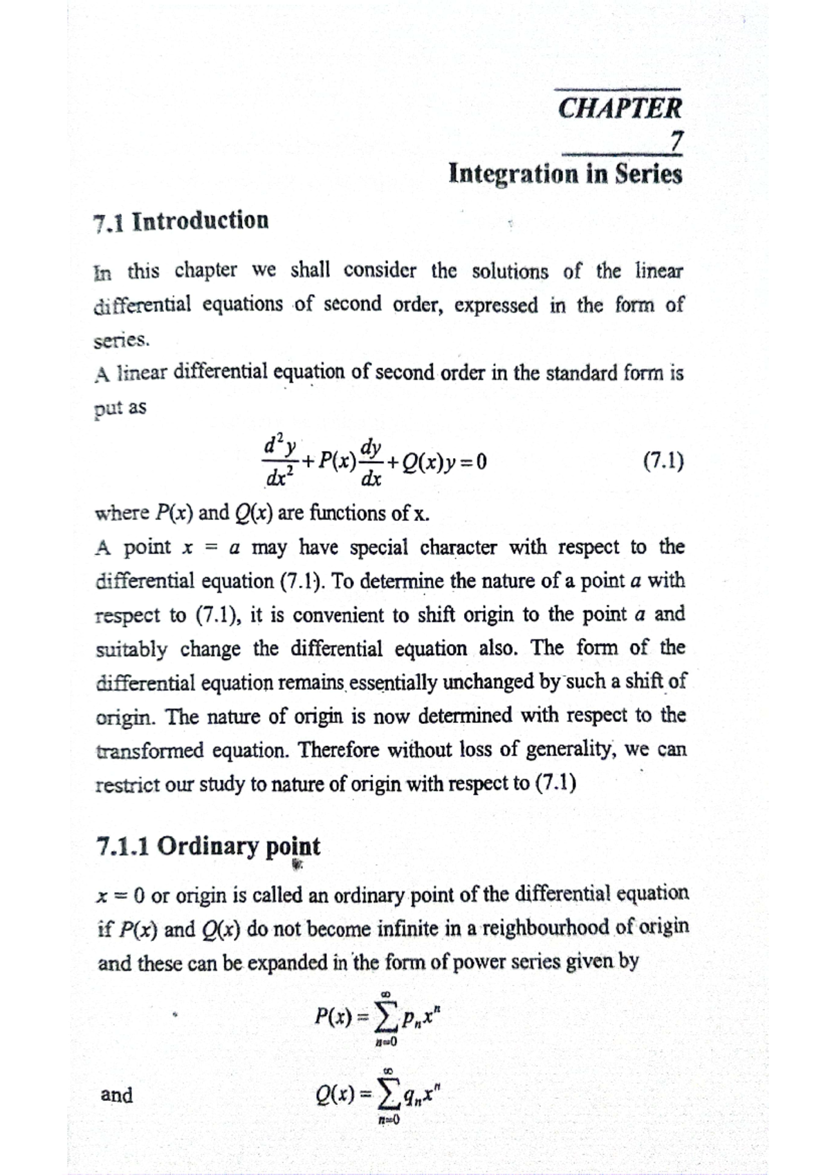 # [MMK Chowdhury] Series Solution - CHAPTER 7 Integration in Series 7 ...