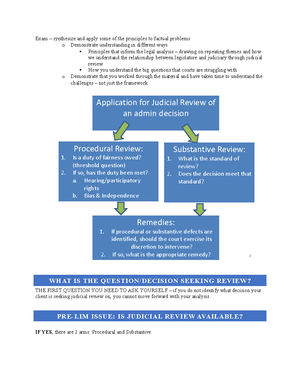 Admin notes and readings - Sep 16 Judicial review – judicial review of ...