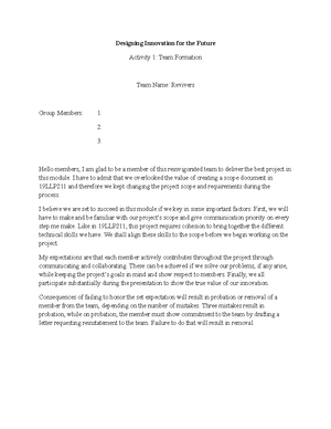 Individual Reflection - Individual Reflection Teamwork is essential ...