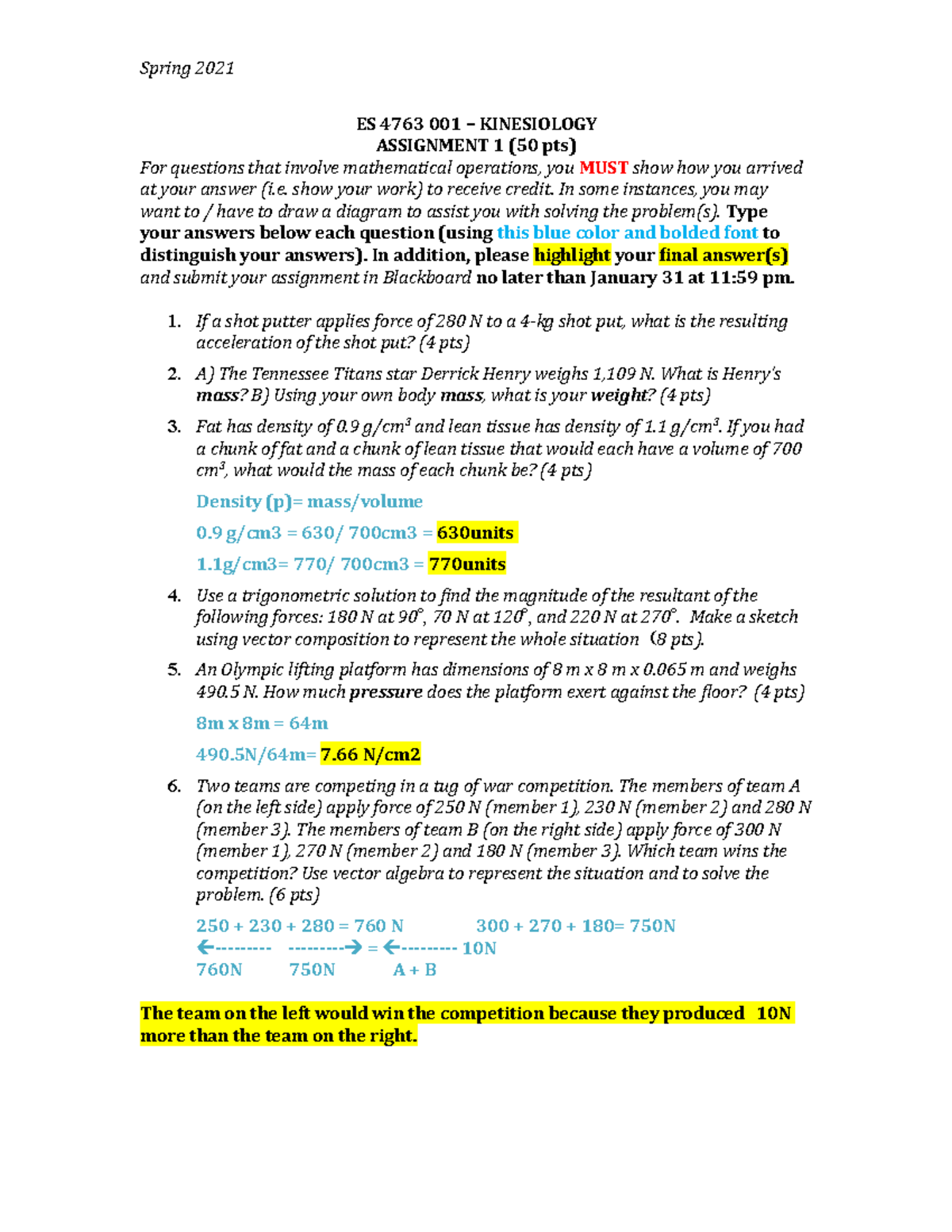 Assignment 1.docx 1710947 1 1609952805000 - Spring 2021 ES 4763 001 ...