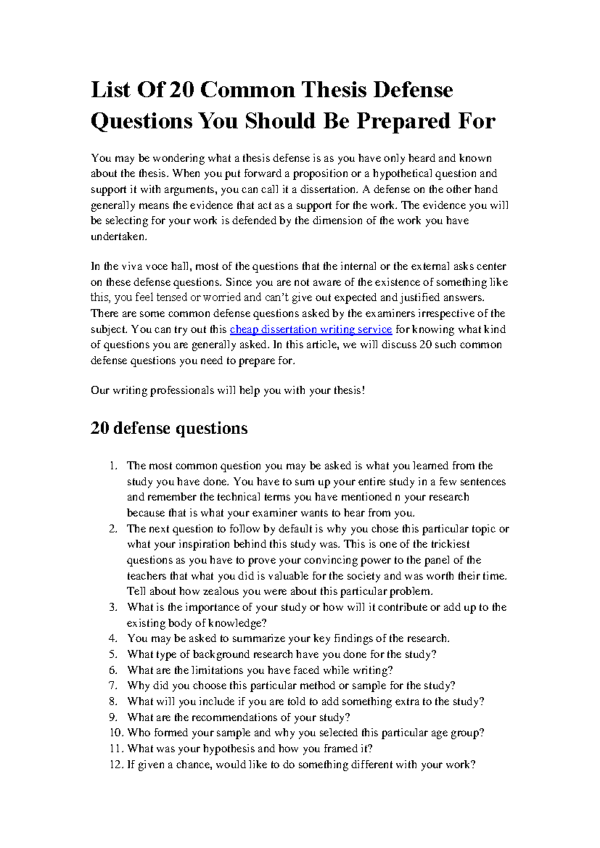 A7E858A7F3FD8F945800 D6342D0 64C91CE4 30AD7 - List Of 20 Common Thesis ...