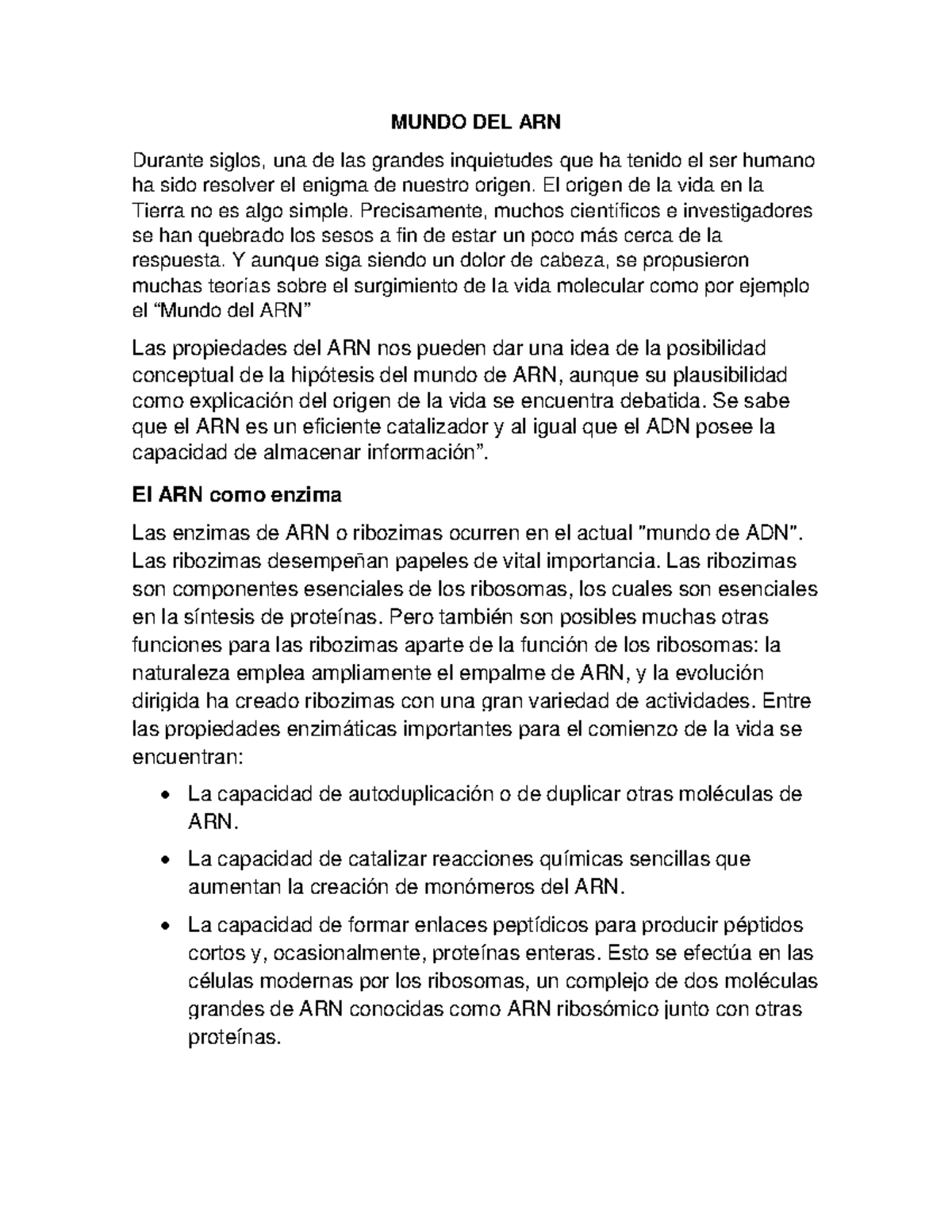 Mundo DEL ARN Recsc - vvc vf ff f f - MUNDO DEL ARN Durante siglos, una ...