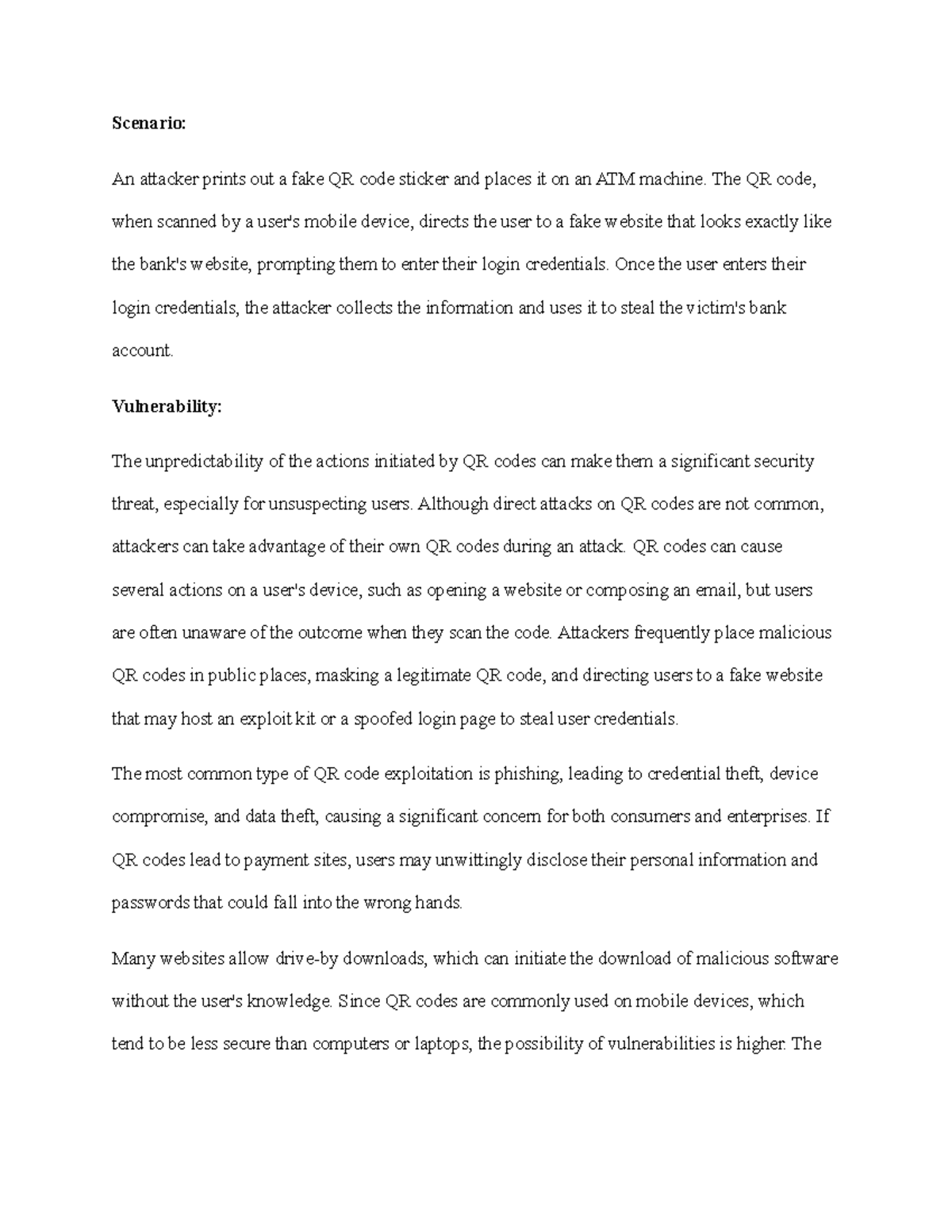 Systems and application security wk2 written assignment - Scenario: An ...