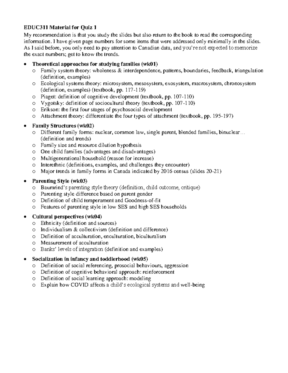 EDUC311 study guide quiz 1 - EDUC 311 Material for Quiz 1 My ... EDUC311 study guide quiz 1 - EDUC 311 Material for Quiz 1 My ...