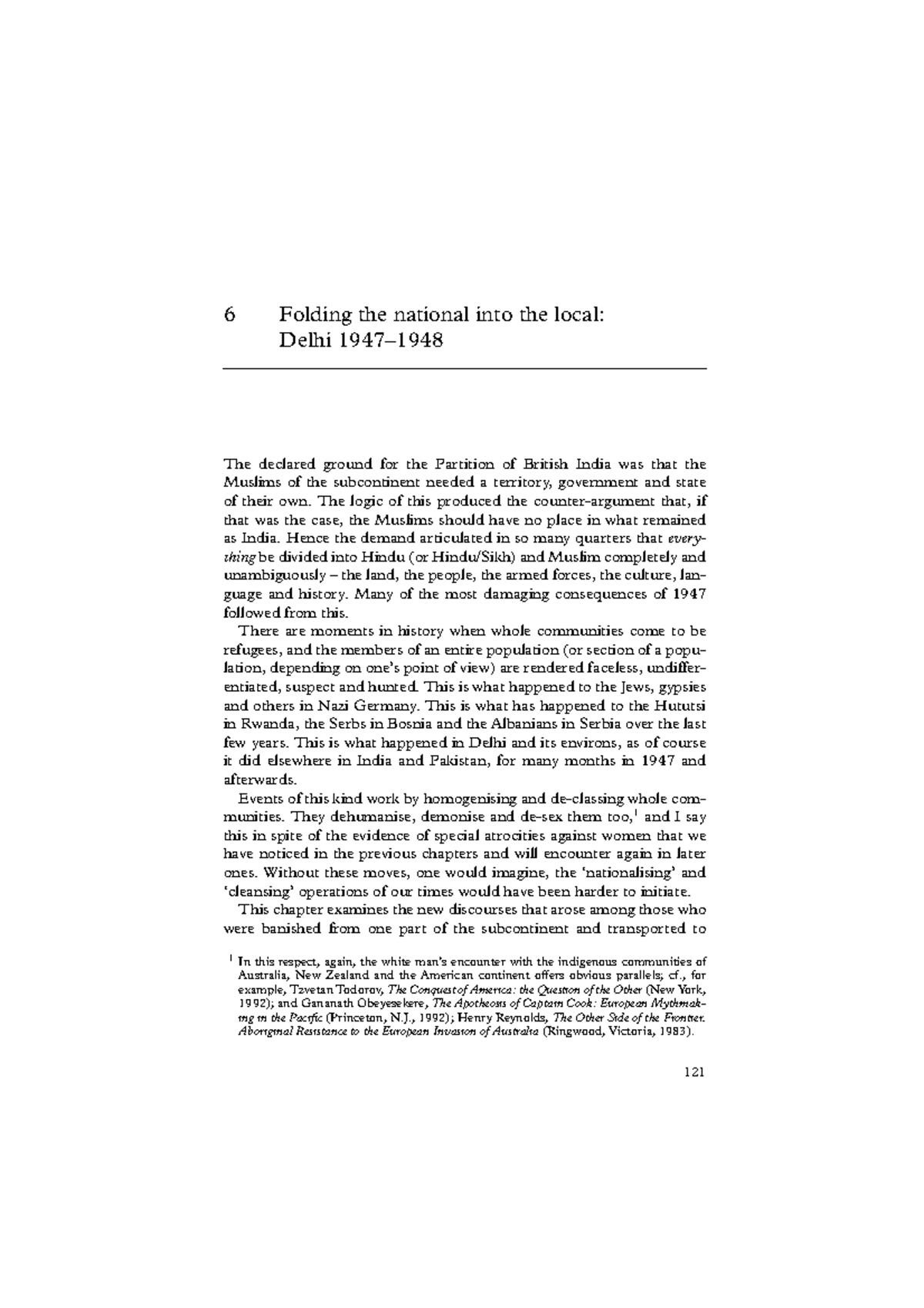 4.1 Gyanendra Pandey - Delhi 1947-48 - 6 Folding the national into the ...