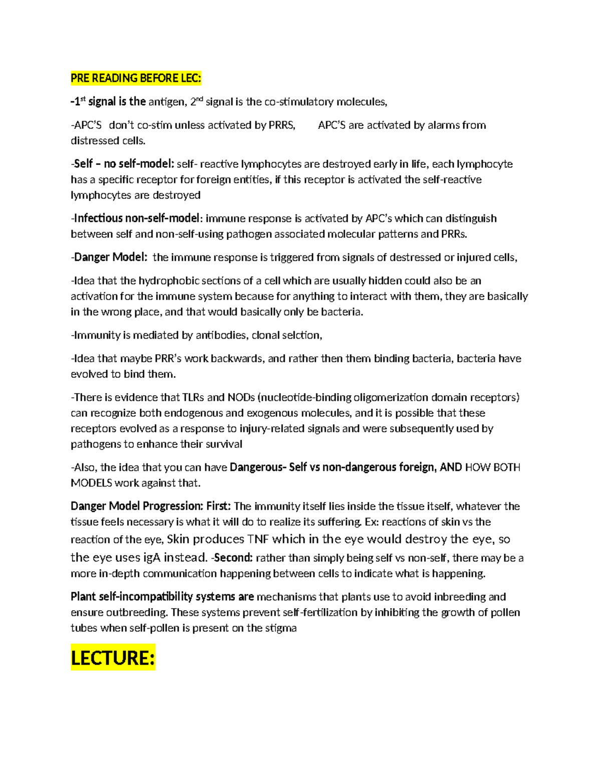 Lec 2 jan 9th - Prof was Dr. Irah King - PRE READING BEFORE LEC: -1st ...