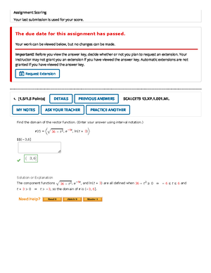 Homework 12.4 The Cross Product - MAT 241 - Calculus III, section 22929 ...